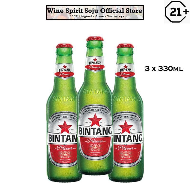 Jual Bir Bintang Pint 330ml ( 3 Bottle ) di Seller Winespiritsoju - WSS ...