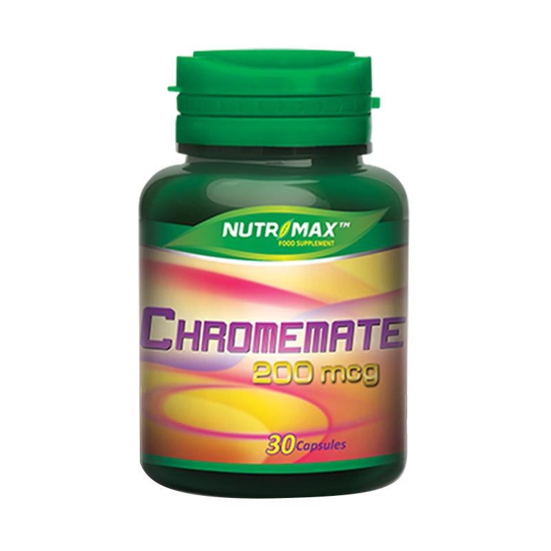 Jual Nutrimax Chromemate 200 mcg Isi 30 Vitamin Obat Untuk Buat Penurun ...
