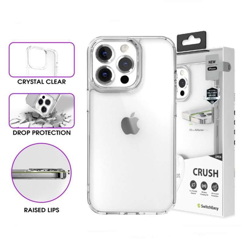 Promo Case iPhone 13 Pro Max Mini SwitchEasy CRUSH Clear Hybrid Casing ...