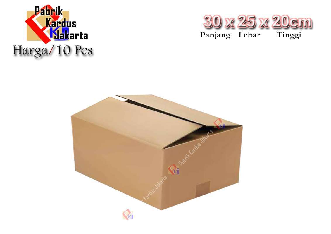 Jual kardus box packing polos 30x25x20cm di Seller PABRIK KARDUS ...