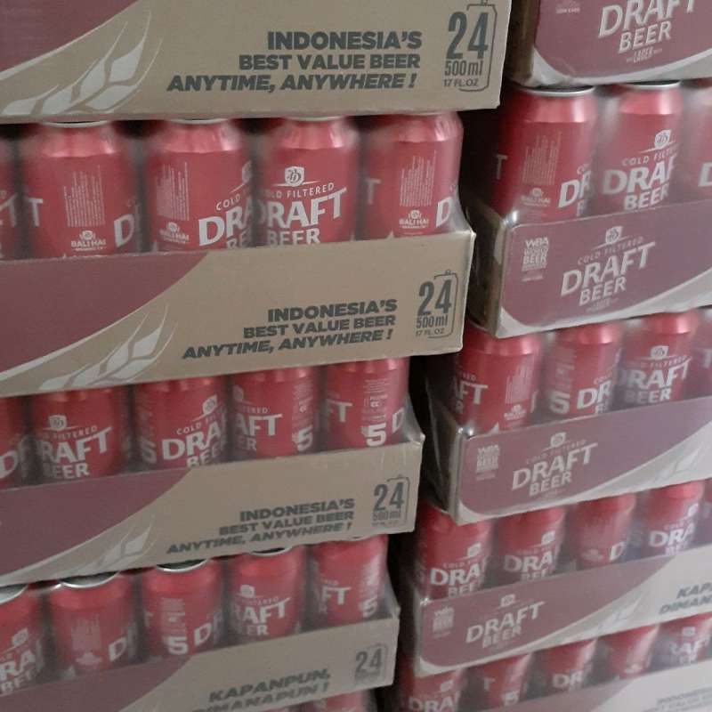 Jual Minuman Draft bir 500ml 1 dus via gojek di Seller K-Lontong189 ...