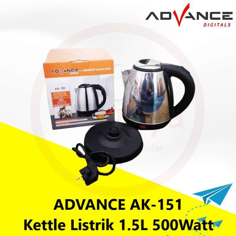 Jual ADVANCE AK-151 Kettle Listrik 1.5L Daya 500Watt di Seller CV. SAMI ...