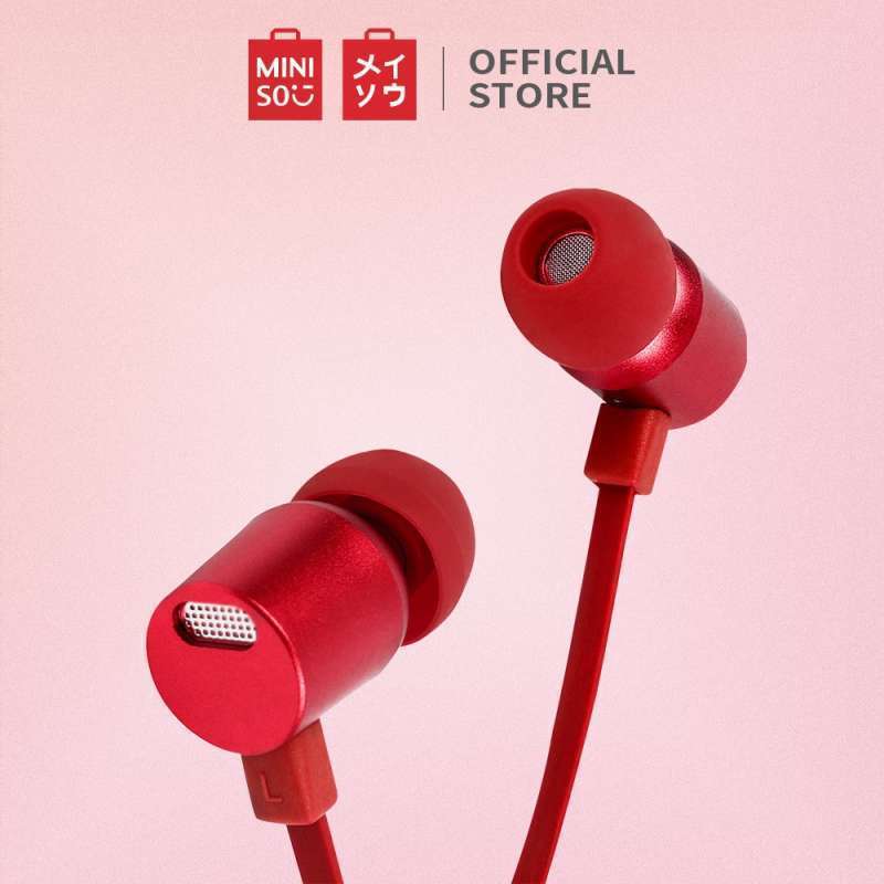 Jual MINISO Earphone Wired Metallic In-Ear Headphones Earphones HP Bass ...