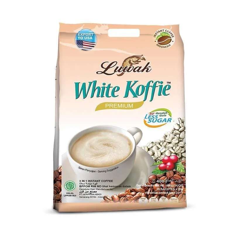 Jual KOPI LUWAK WHITE COFFEE LESS SUGAR [20 SACHET x 20 G] di Seller ...