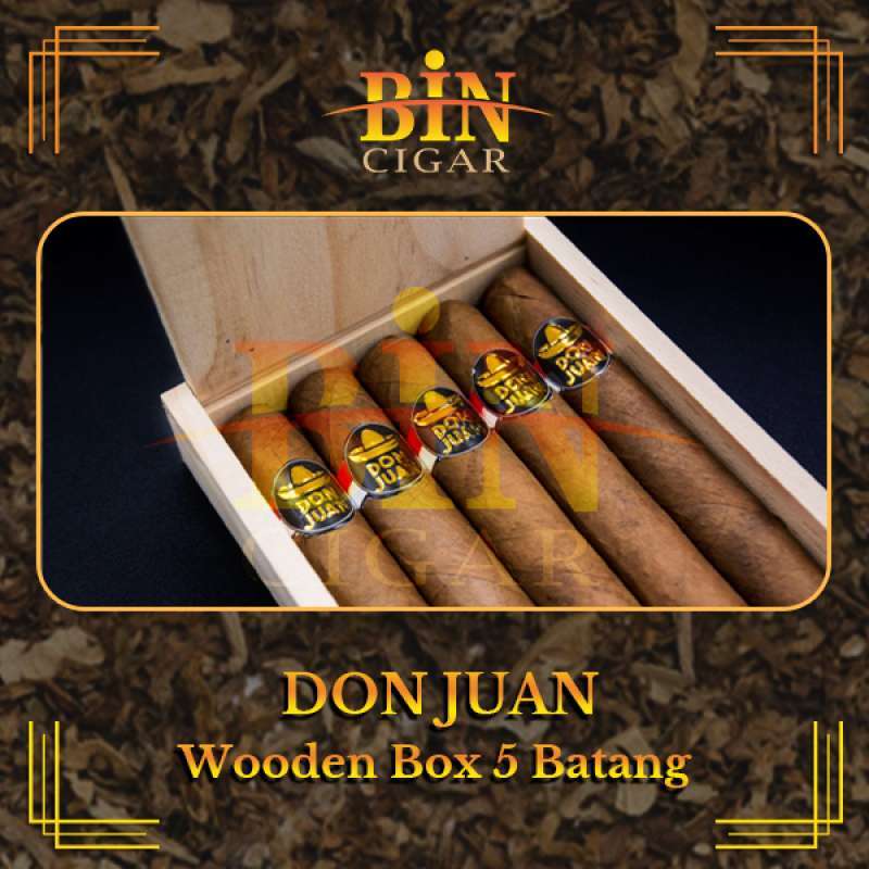 Promo Bin Don Juan [wooden Box 5 Batang] Cerutu Cigar Diskon 11% Di ...