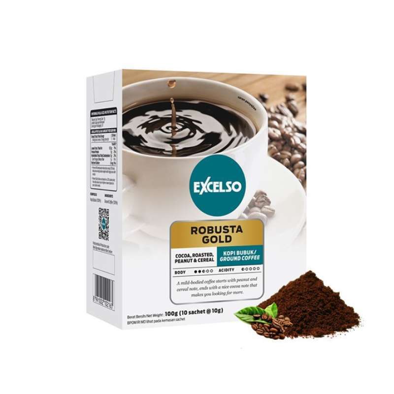 Jual Excelso ROBUSTA GOLD 1 box 10 x 10grbubuk kopi excelso robusta ...