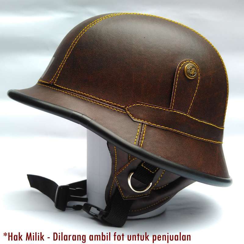 Jual Helm Army Helm Tentara Kulit Jadul Antik Untuk Motor Klasik ...