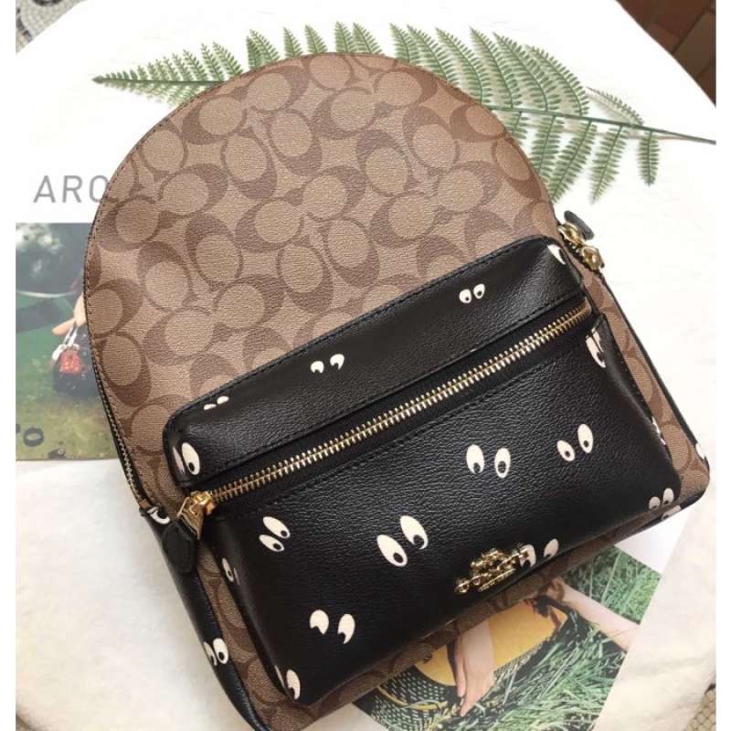 Promo Original Disney x Coach Medium Charlie Backpack In Signature ...