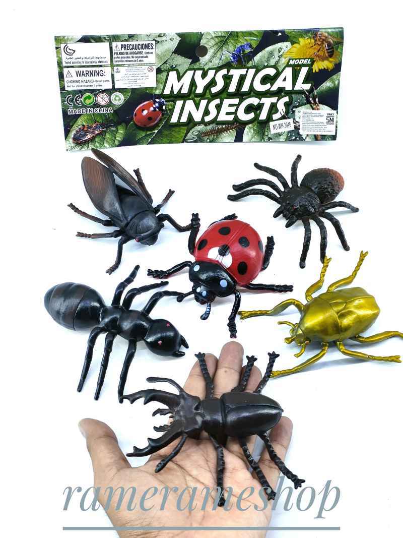 Promo MAINAN KOLEKSI EDUKASI BINATANG SERANGGA 6PCS MYSTICAL INSECT ...