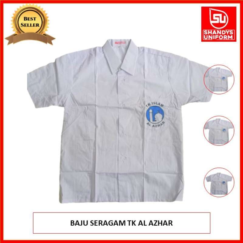 Promo Shandys Uniform Baju Seragam TK Al-Azhar Lengan Pendek - NO.11/12 ...