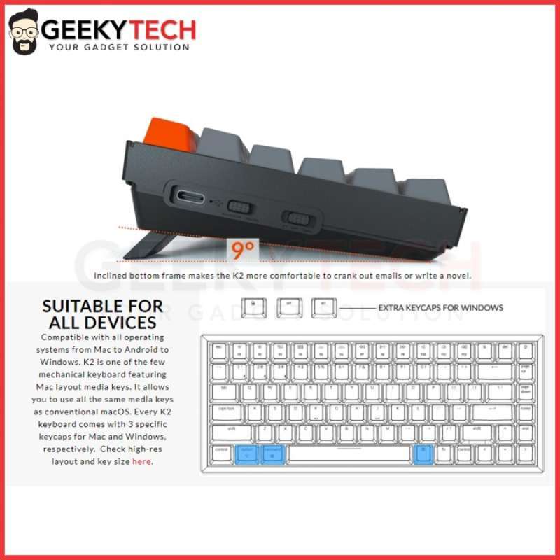 Jual Keychron K2 Version 2 - RGB Backlight Aluminum Frame - Ori & Resmi ...