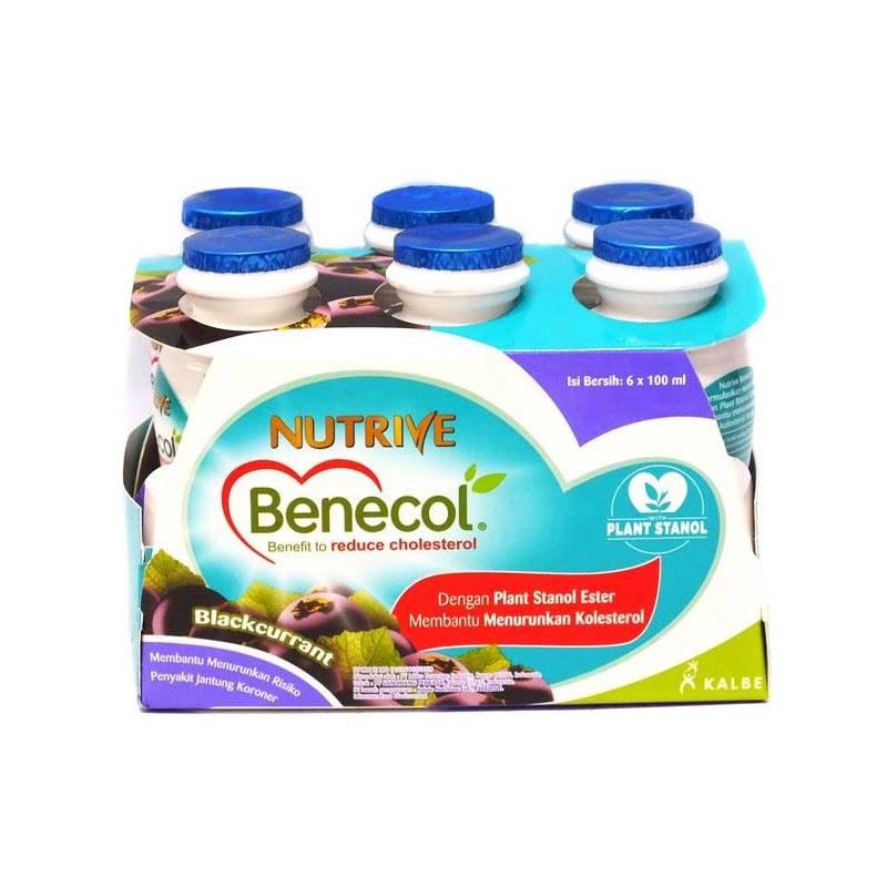 Jual Nutrive Benecol No Add Sugar Blackcurrant Susu UHT [6 Botol x 100 mL] di Seller D'Ajeng ...