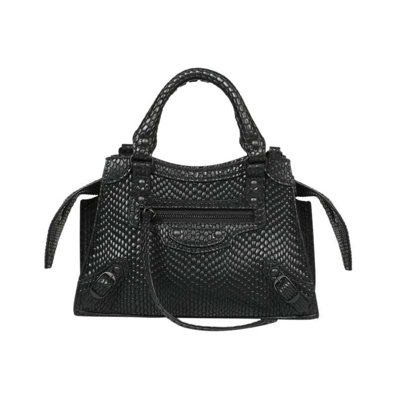 Jual Balenciaga Neo Classic Mini Bag Python Print Leather Black di ...