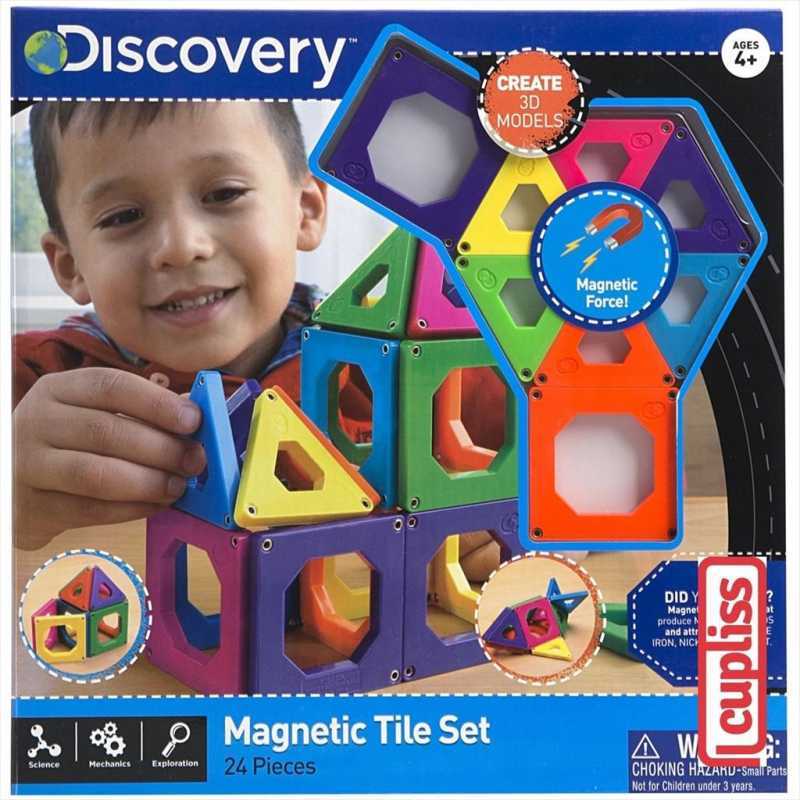 Jual Discovery DCN0110 Magnetic Tiles 24 pcs Mindblown Educational STEM ...