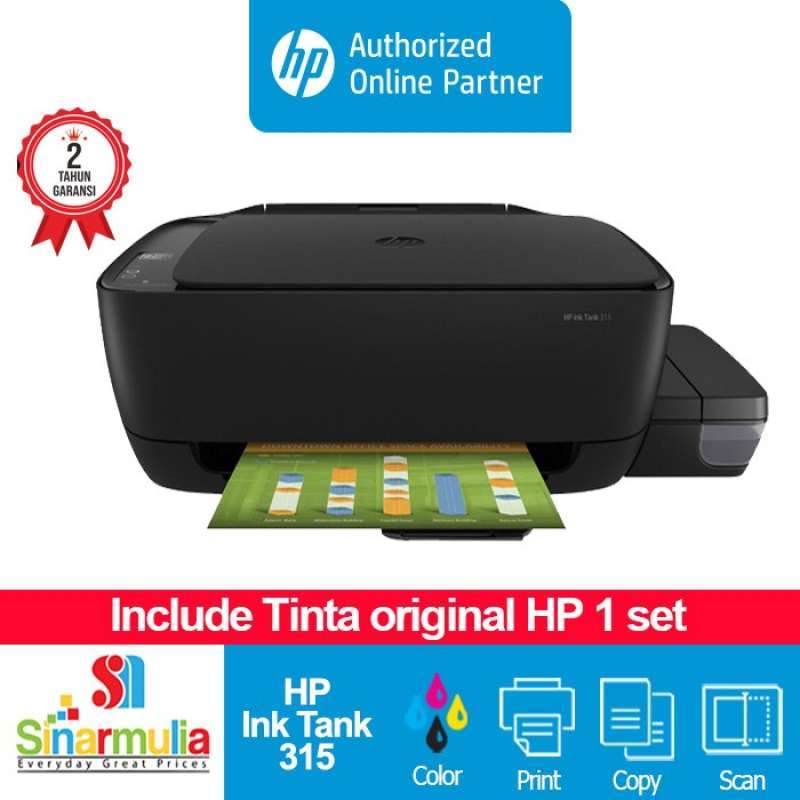Jual SALE PRINTER HP INK TANK 315 ALL-IN-ONE PRINT SCAN COPY COLOR di ...