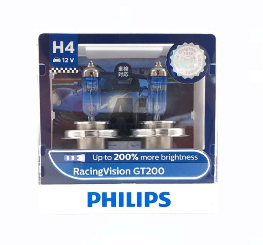 Jual BEST PROMO Philips H4 60/55W Racing Vision / RacingVision GT200 ...