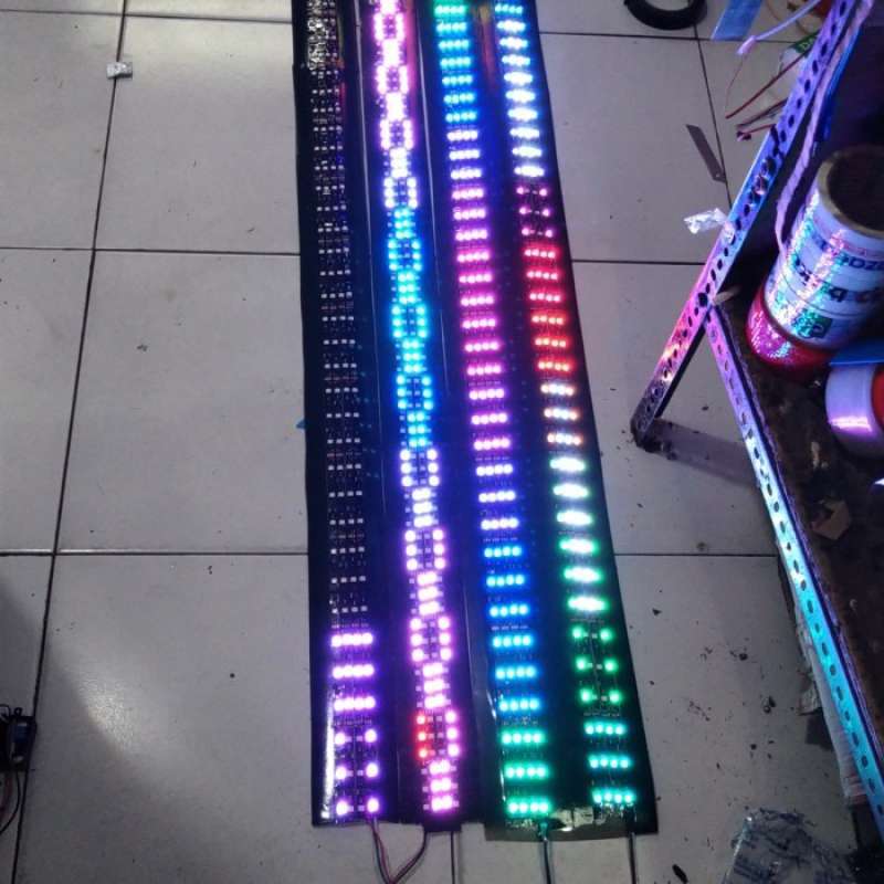 Jual BEST PROMO LAMPU LED STROBO KACA RGB 120CM 12VOLT/24VOLT - 120cm ...