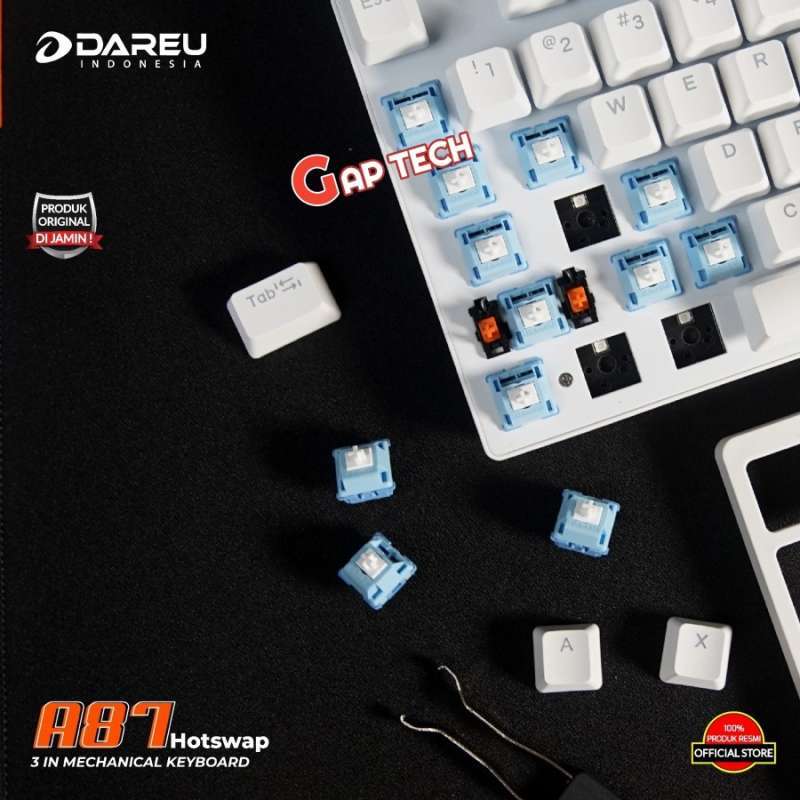 Promo Dareu A87 / A 87 Hotswap 3in1 Tenkeyless Mechanical Keyboard ...