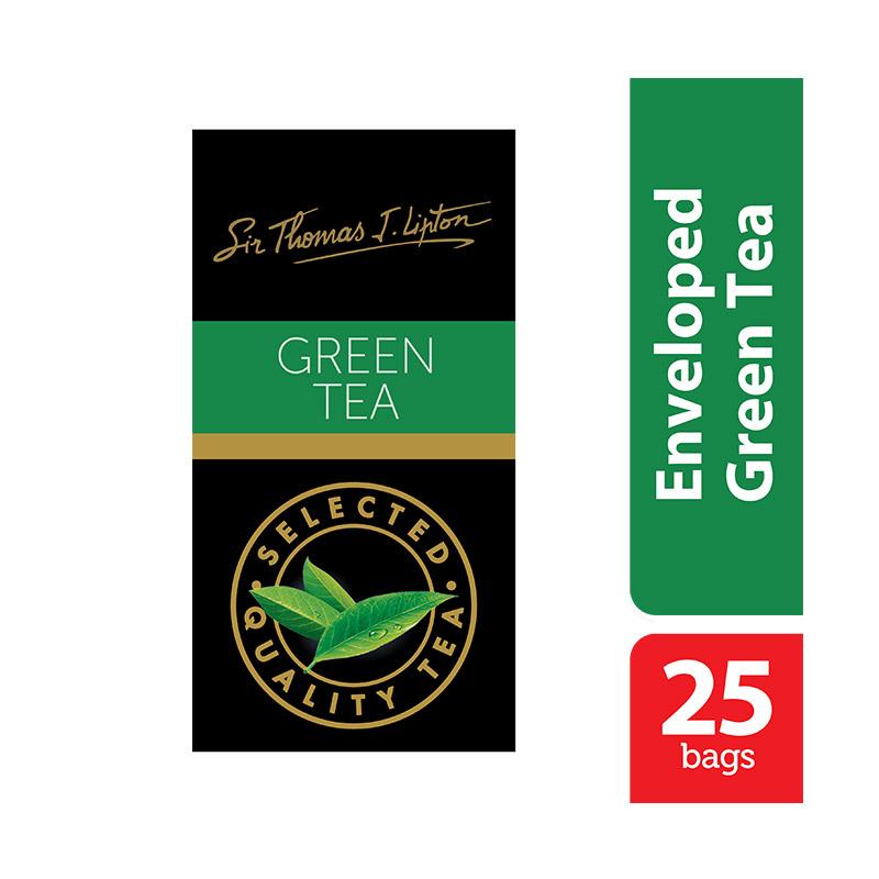 Promo Lipton Sir Thomas Lipton Enveloped Green Tea [2 g/ 25 pcs ...