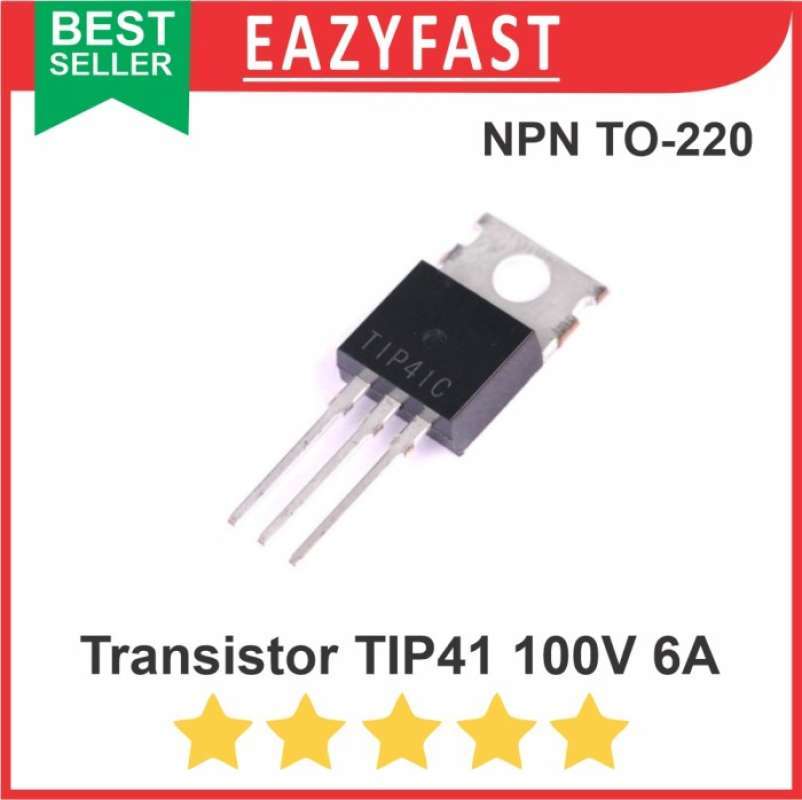 Jual Transistor TIP41 TIP41C TIP 41 C NPN Final Power Driver Switch TO ...