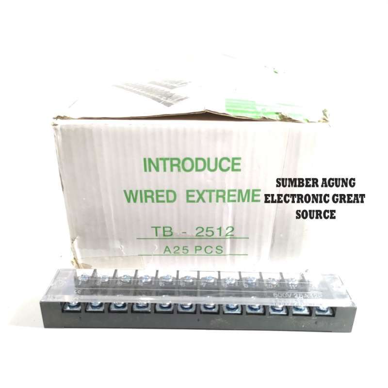 Jual Tb2512 Shemsco Terminal Block Blok Kaca 25a 60vac 12baut 12 Slot Di Seller Sumberagung ...