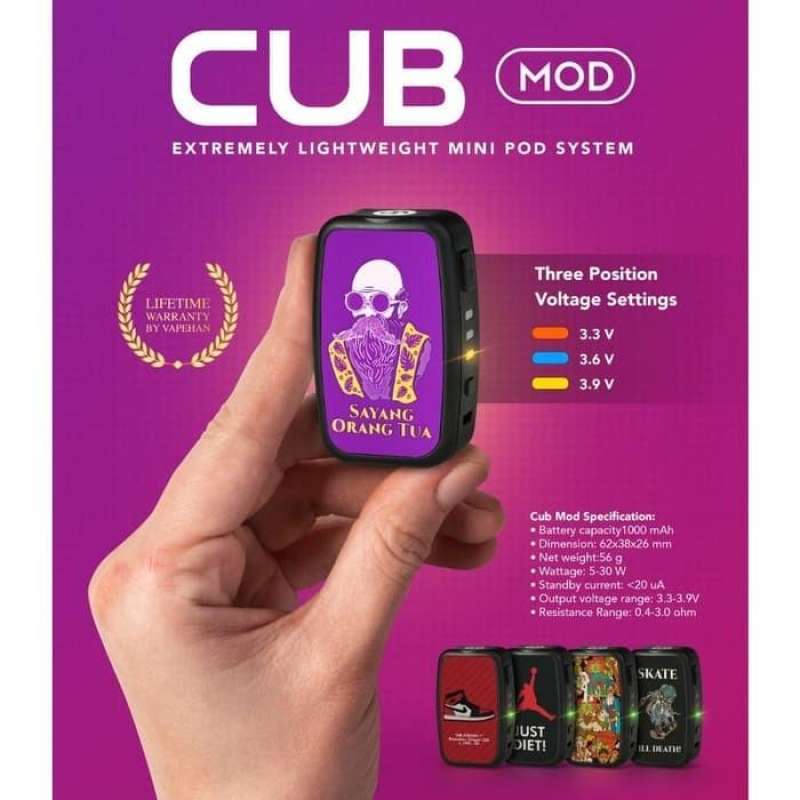 Jual Cub Mod Kit Package With Rta By Aaavape X Vape Han 100% Authentic ...