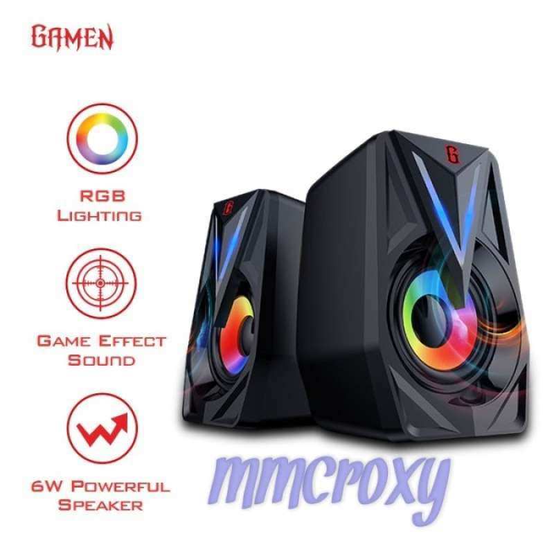 Jual Speaker Gaming Gamen GS1 Soundbar Super Bass Portable RGB di ...