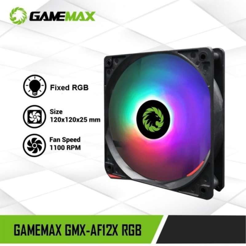 Jual Jual Fan Casing CPU 12cm GAMEMAX GMX-AF12X RGB Murah di Seller ...