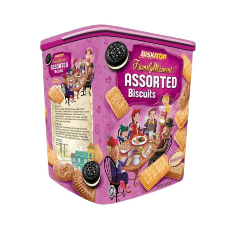 Promo Biskitop - Family Moment 1200gr Assorted Biskuit Wafer Cream ...