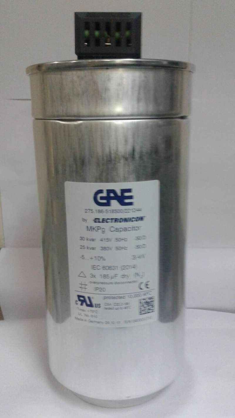 Jual Kapasitor GAE MKPg 30 kVAR 415V 3 x 185 uF 3phase 50 Hz di Seller ...