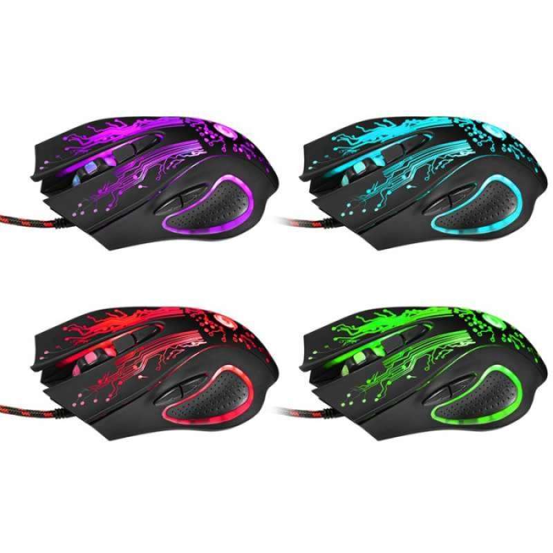 Jual Jwfy Mouse Gaming Usb 3200 Dpi Dengan Led Rgb - X9 Di Seller ...