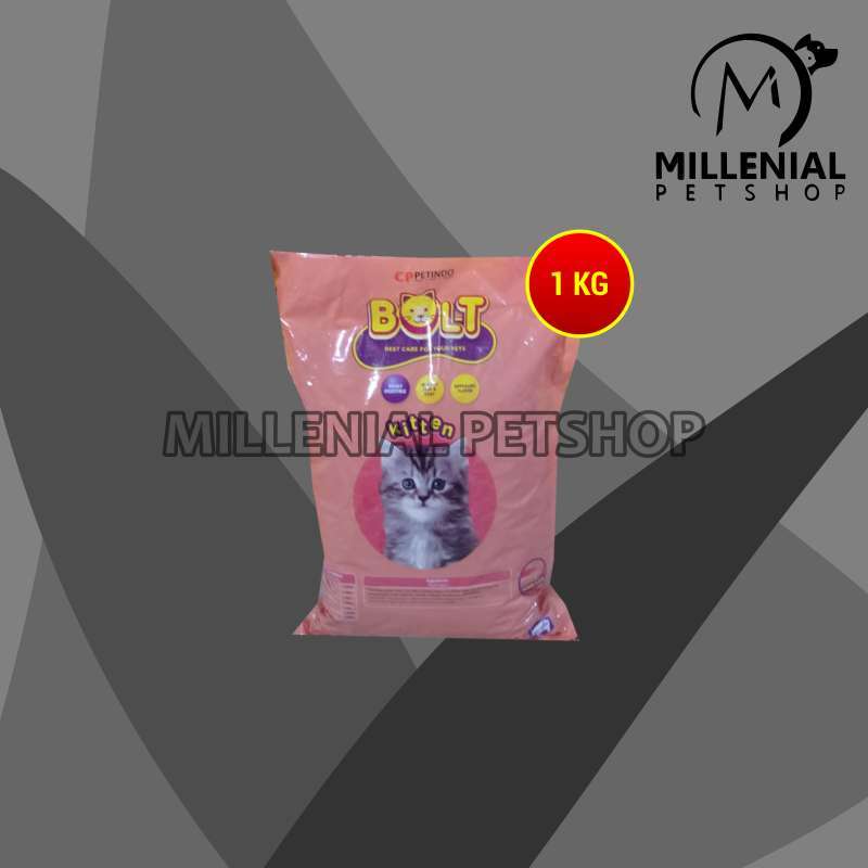 Promo Bolt Kitten Makanan anak Kucing Kering Dry Cat Food 1 KG Diskon ...