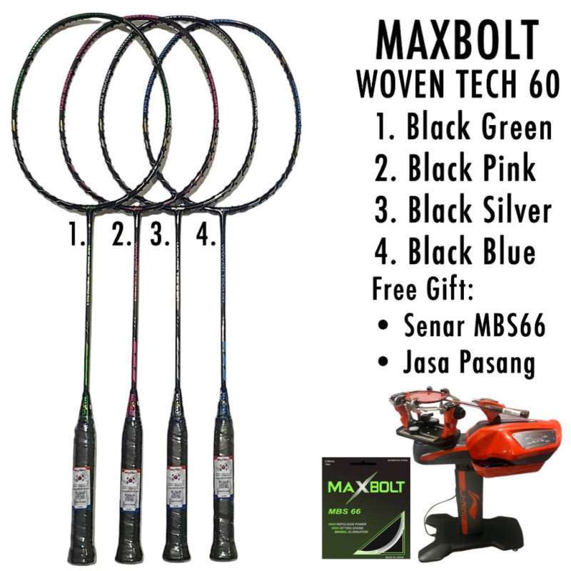 Jual Maxbolt Woven Tech 60 Original Raket Badminton Adha Sport Di ...
