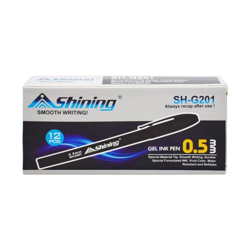 Promo Shining SHG-201 Gel Ink Pen [12 pcs] Diskon 47% di Seller Enportu ...
