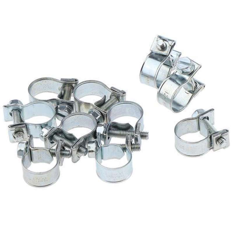 Promo 4x10x Hose Clamps Fuel Line Clips Clamp for Diesel Petrol Pipe Ø ...