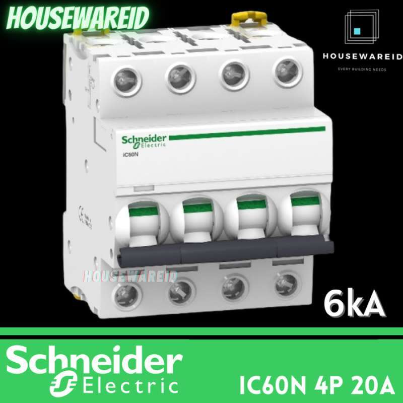 Jual Mcb Schneider Acti9 Ic60n 4 Phase 20 Ampere Original Sni, 4p 20a 4pole Di Seller Berkah ...