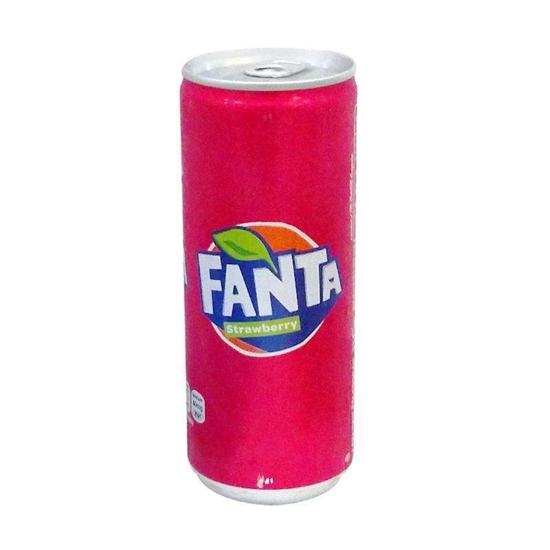 Jual Fanta Strawberry Slim Minuman Kaleng [250 mL] di Seller Gio ...