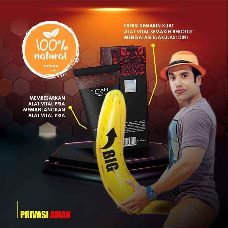 Promo Titan Gel Original Asli Obat Pembesar Alat Vital Pria Permanen Tian Gel Rusia Pembesar ...