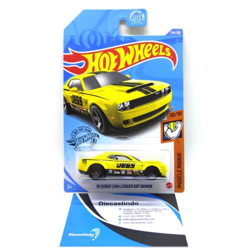 Jual Hotwheels Hot Wheels 18 Dodge Challenger Srt Demon Muscle Mania