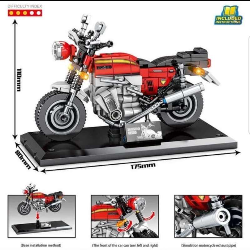 Jual LEGO SEMBO BRICK MOTOR HONDA CB750 - MAINAN LEGO SUSUN MOTOR HONDA ...