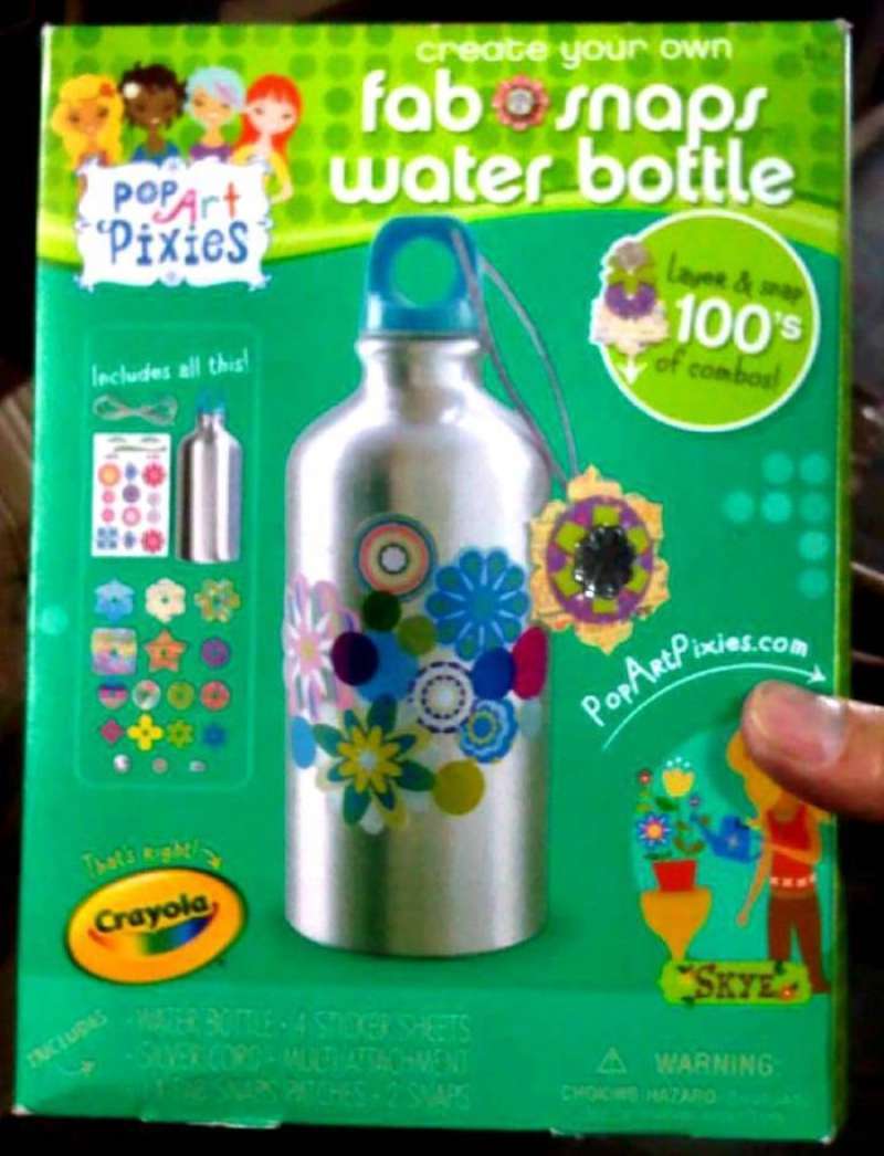 Jual CRAYOLA FAB SNAP WATER BOTTLE - SKYE di Seller Pasar Murah Jakarta ...