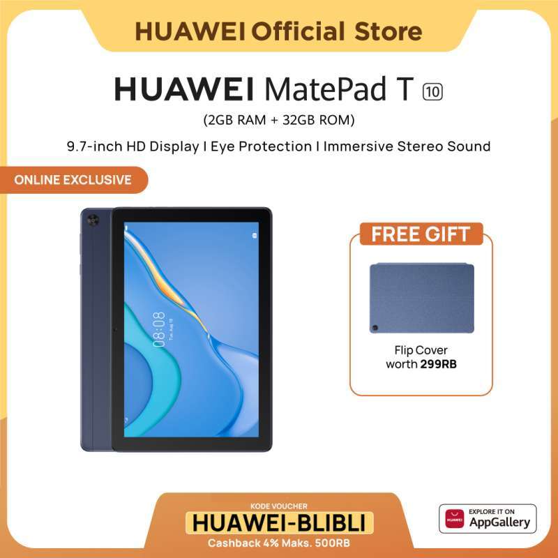 Jual HUAWEI MatePad T10 Tablet [2+32GB] | Tampilan HD 9,7 inci | Kirin ...