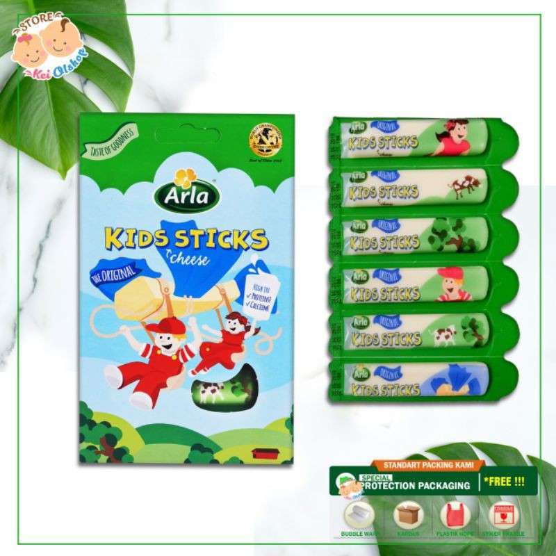 Jual Arla Kids Sticks Cheese (KEMASAN BOX, isi 6 Strips) Kids Sticks di ...