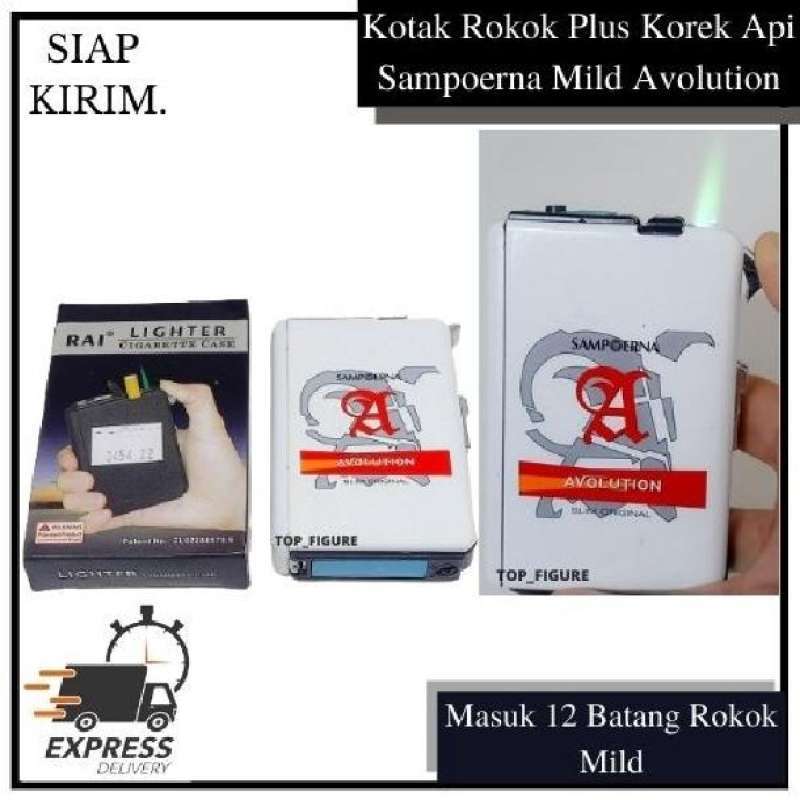 Jual Kotak Rokok Plus Korek Api motif Sampoerna Mild Avolution di ...