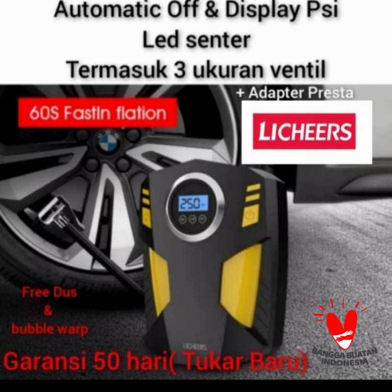 Jual POMPA BAN MOBIL 12V SEPEDA MOTOR ELEKTRIK PORTABLE SERBAGUNA ...