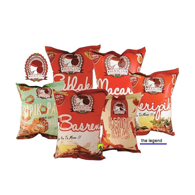Promo Maicih AXL - Snack Cemilan Pedas - Logo Hadap Samping - Singkong ...