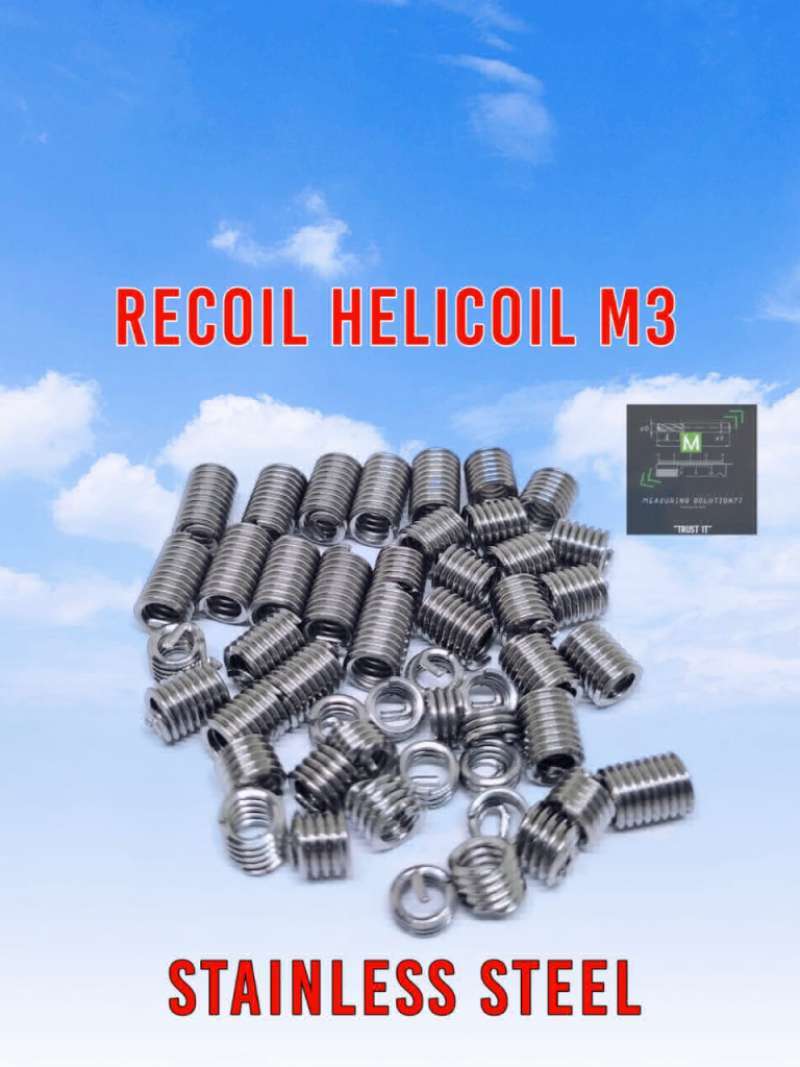 Jual Thread Repair Recoil Helicoil M3 Stainless Steel 304 Perbaikan ...