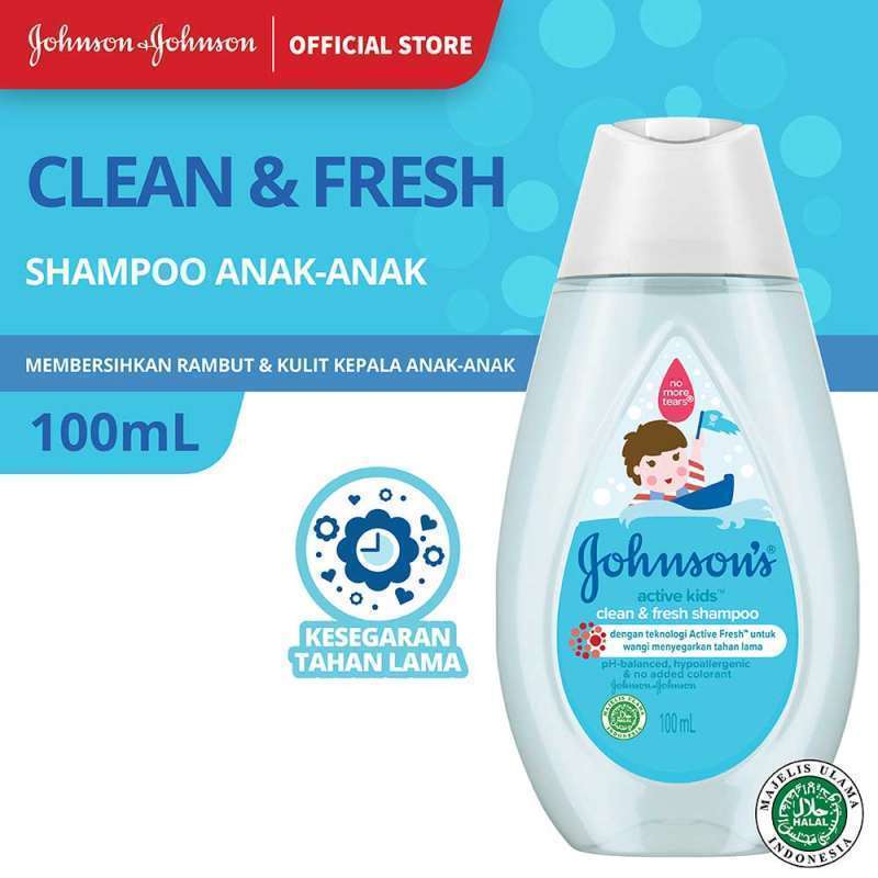 Jual Johnson's Active Kids Clean & Fresh Shampoo 100ml di Seller Bunda ...