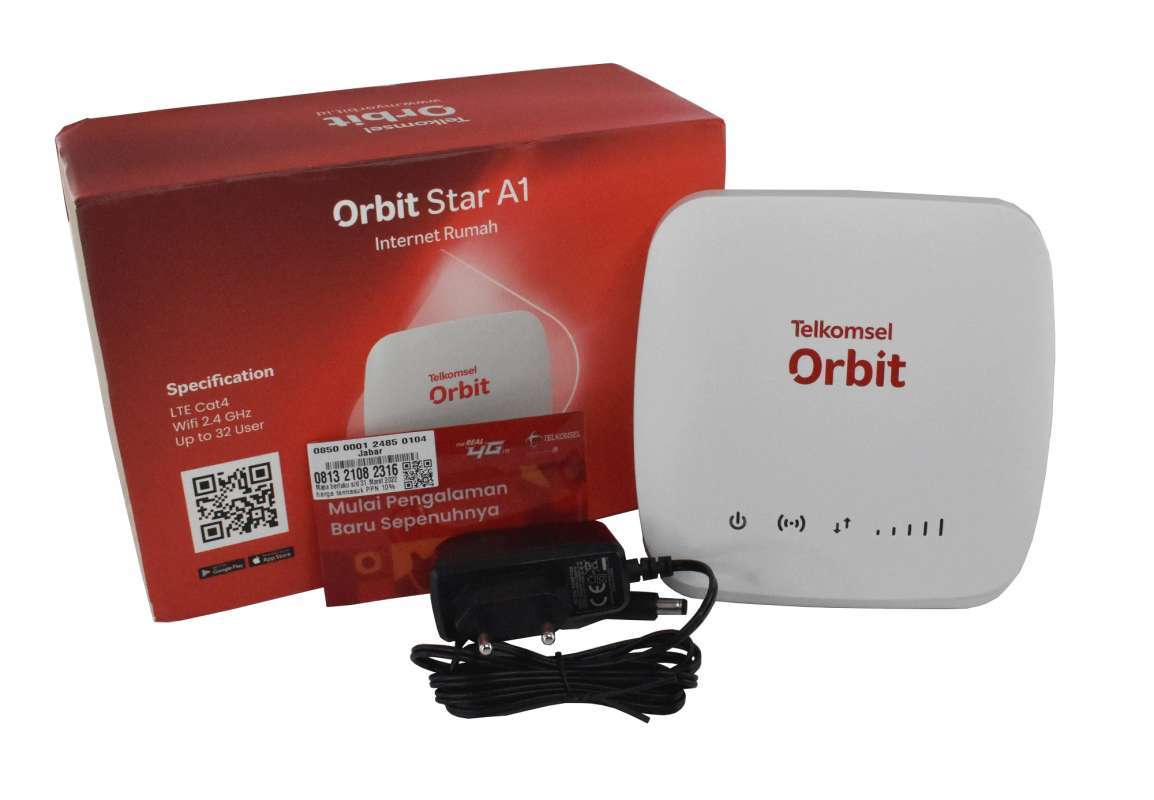 Jual Telkomsel Orbit Star A1 + Bundling Adaptor Modem WIFI High Speed ...
