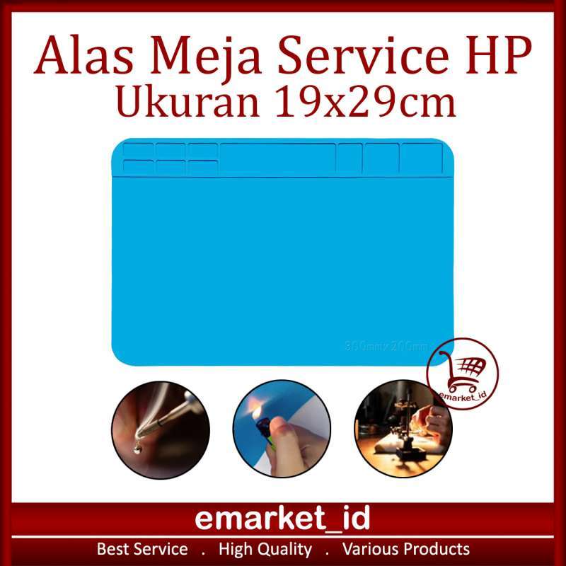 Jual Alas Meja Service HP / Alat Karet Anti Panas Karpet Biru Tatakan ...
